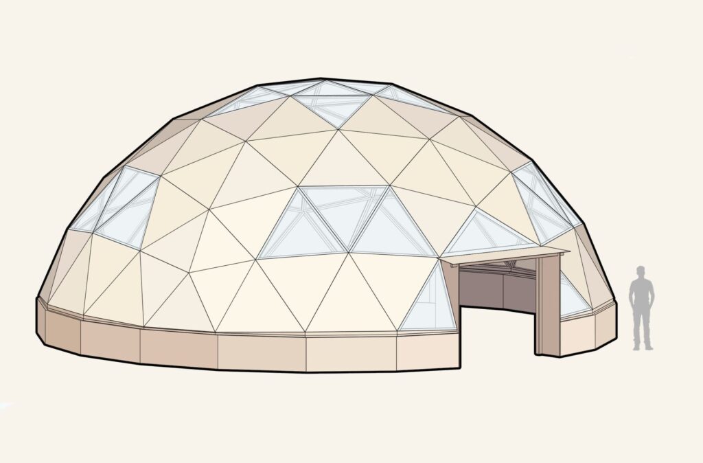 40ft / 12m Dome Design - trilliumdomes
