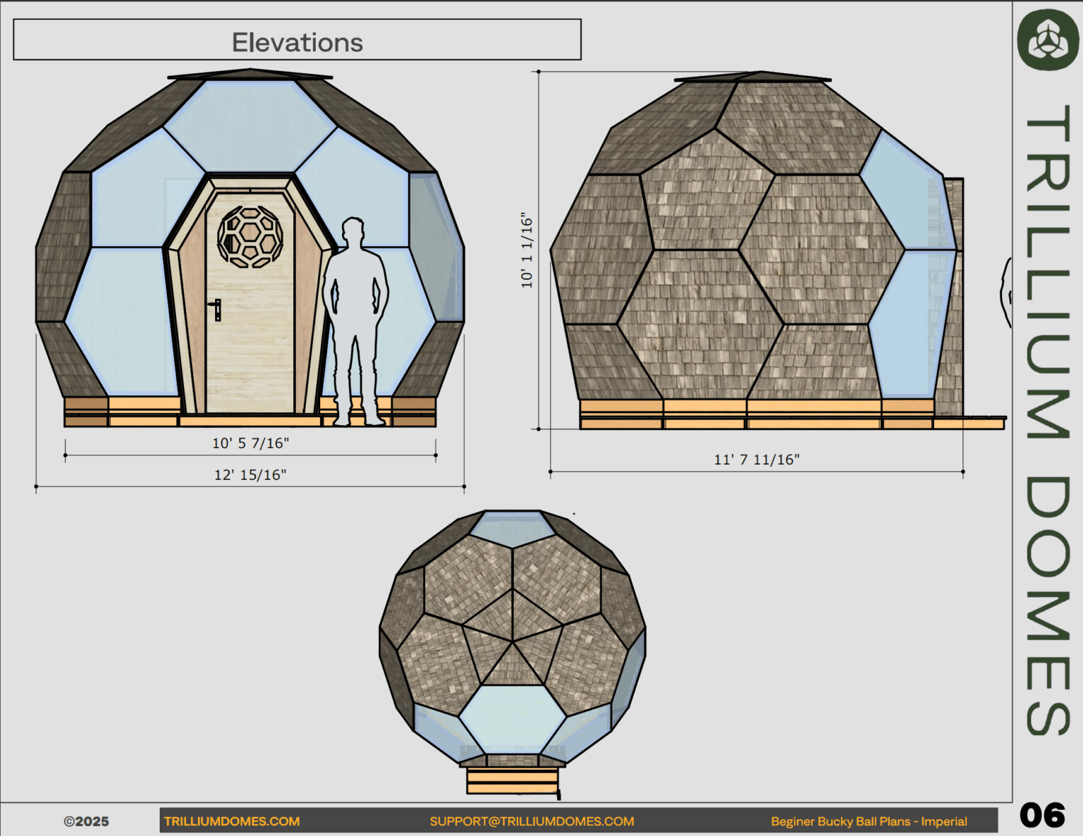 The Beginner Bucky Ball Scalable Dome Design - trilliumdomes